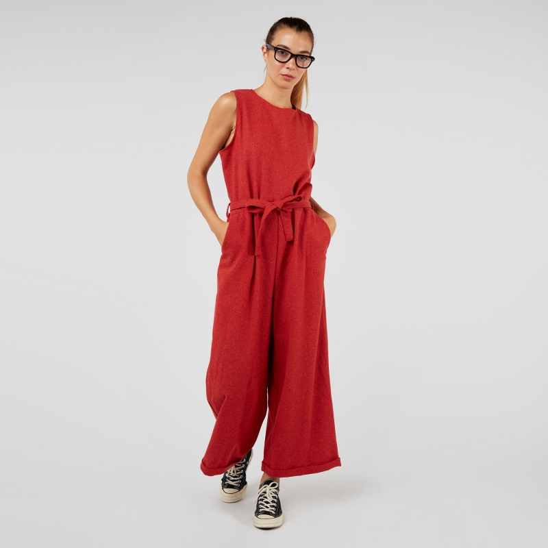 Palazzo Jumpsuit With Zip